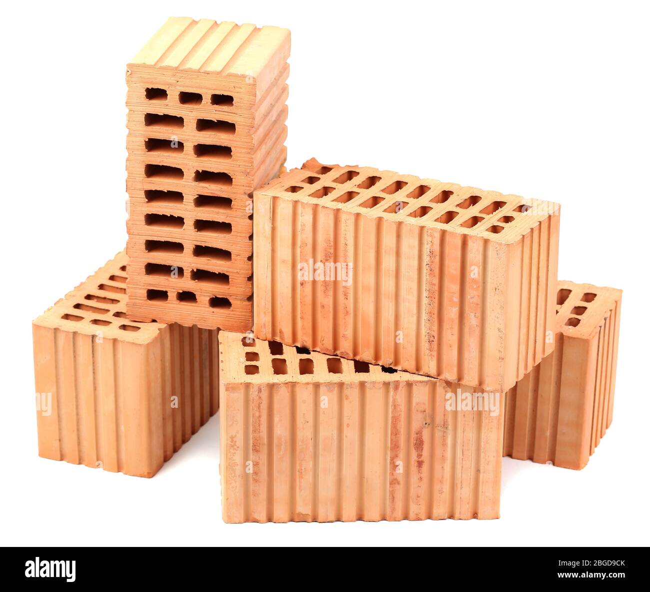 New bricks, isolated on white Stock Photo - Alamy