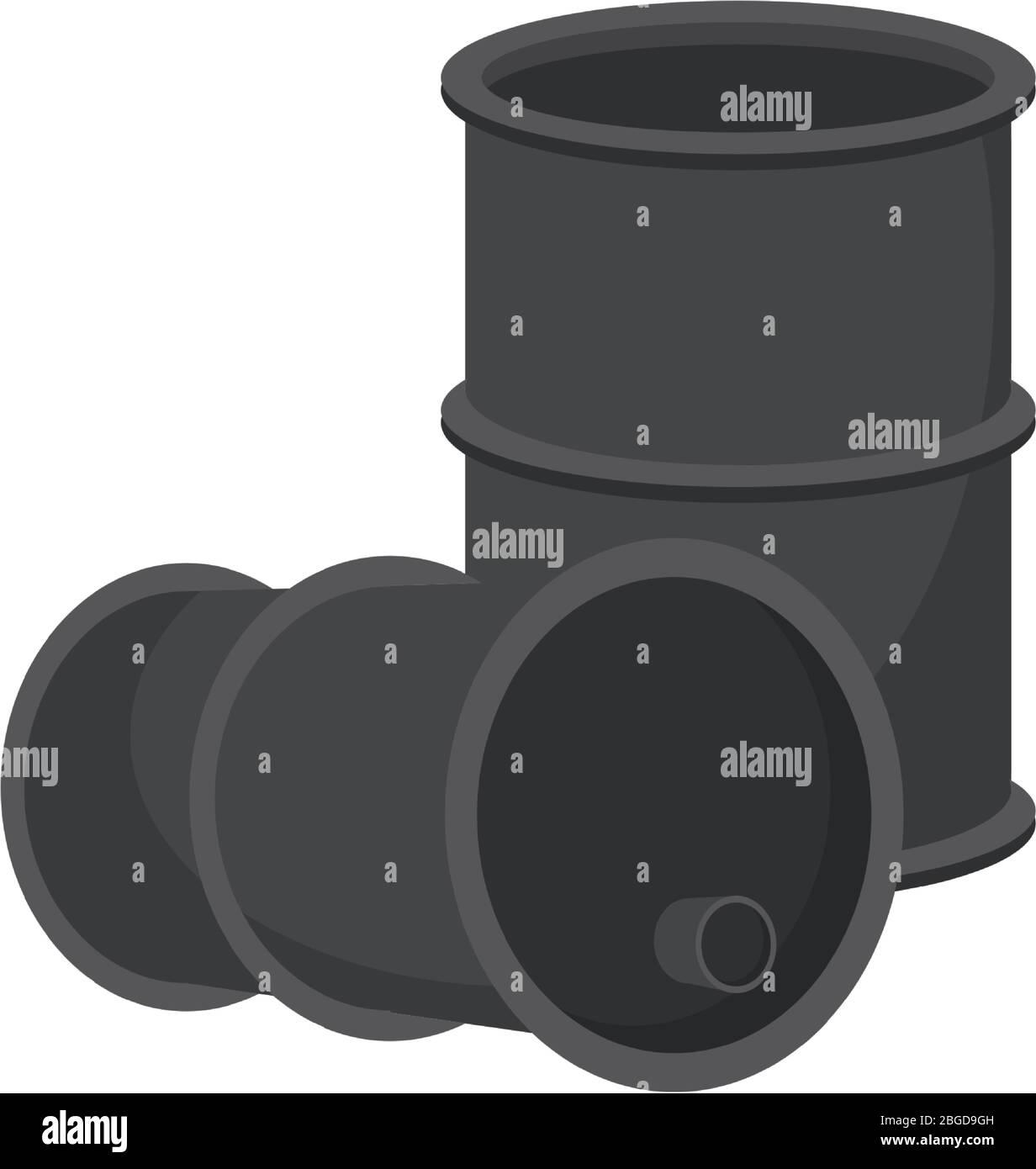 Crude oil storage tanks Stock Vector Images - Alamy