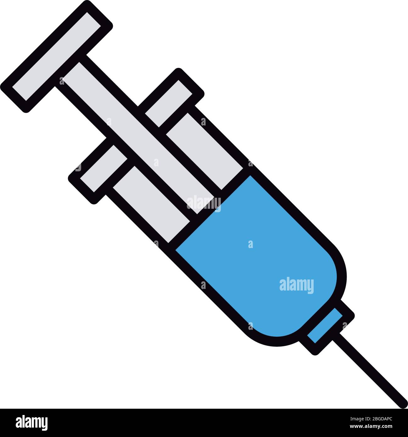 injection medical line and fill style icon Stock Vector Image & Art - Alamy