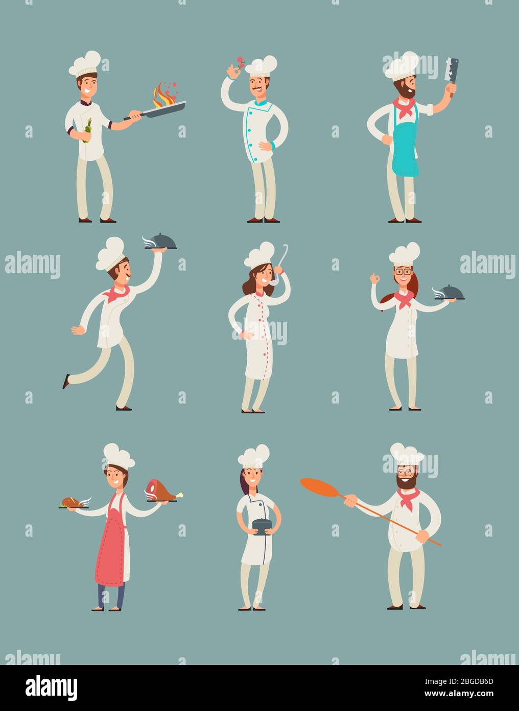 Young smiling chef in Stock Vector Images - Alamy