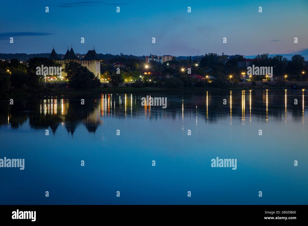 Soroca panorama and Dnister River. Soroca, Soroca, Moldova Stock Photo ...
