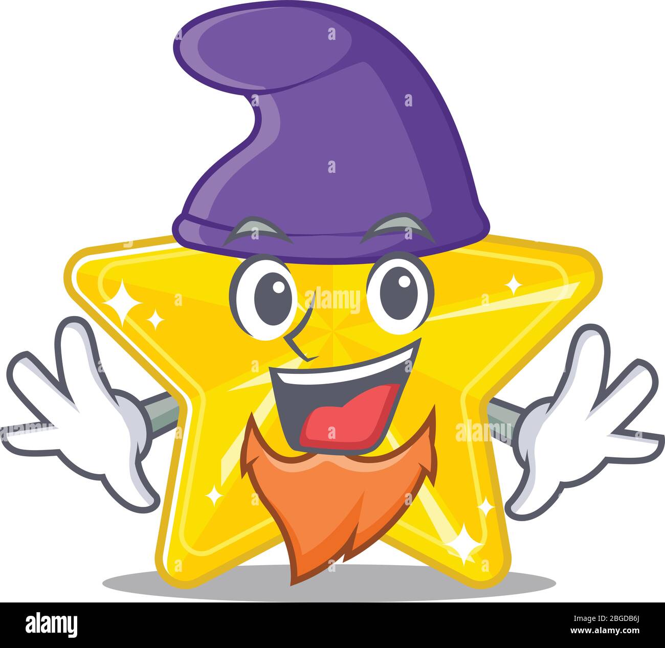 Cute picture of shiny star in Elf cartoon design Stock Vector Image ...