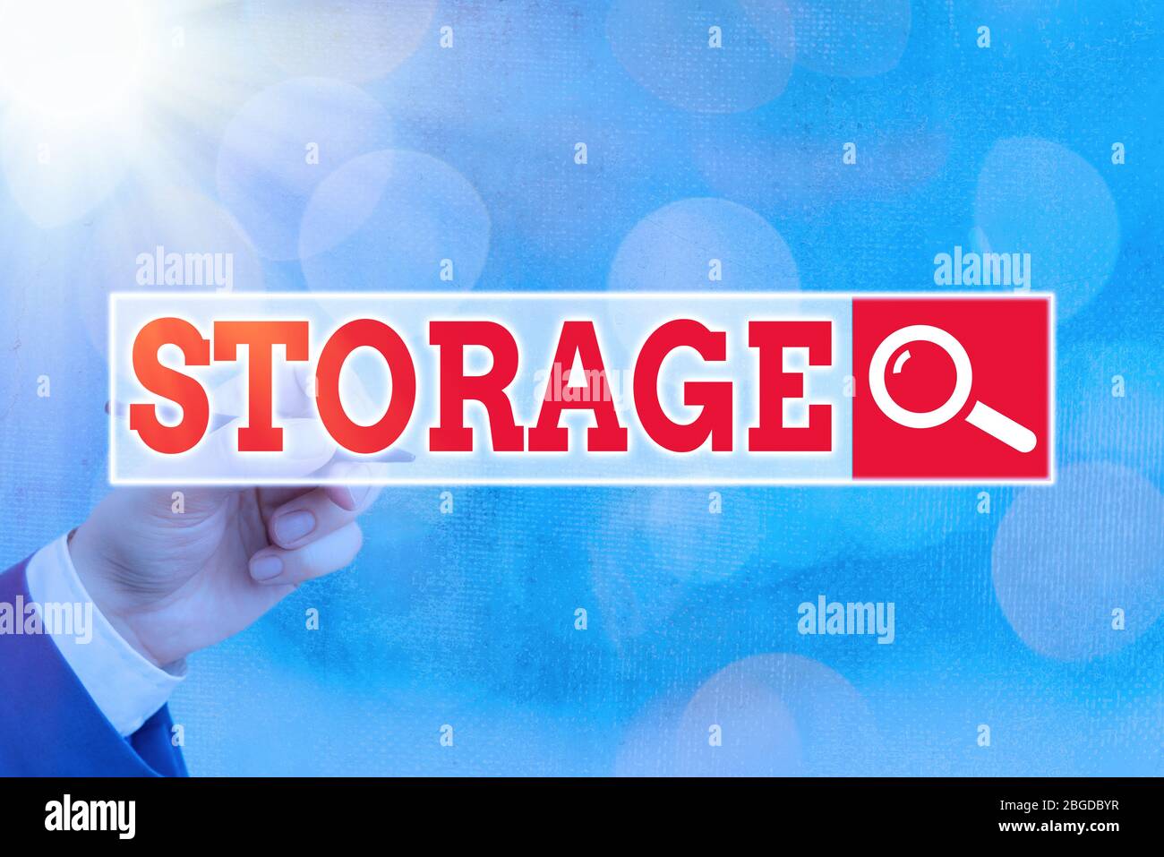 Conceptual hand writing showing Storage. Concept meaning Action of ...