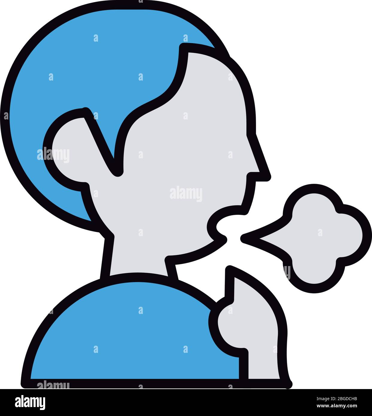 Person sickness tuberculosis Stock Vector Images - Alamy