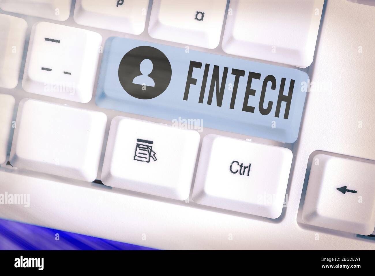 Conceptual hand writing showing Fintech. Concept meaning computer ...