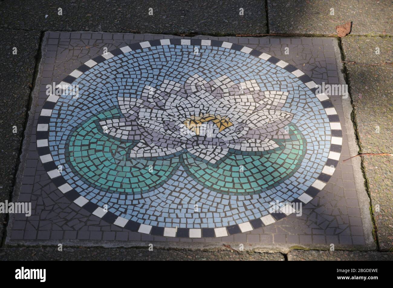Pavement Mosaic, Waltham Abbey, Essex, which is part of the Waltham ...