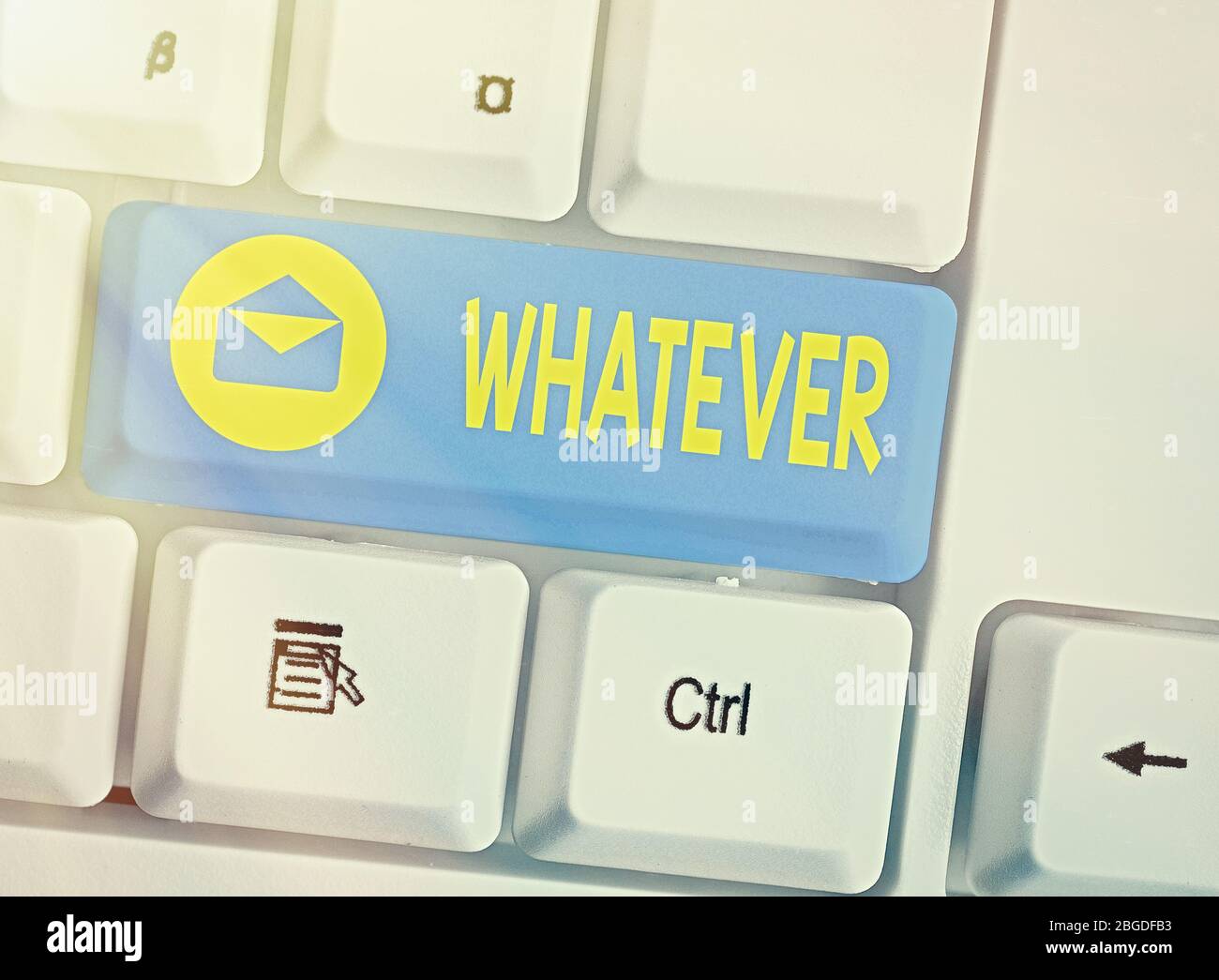 Handwriting text Whatever. Conceptual photo used to emphasize a lack of ...