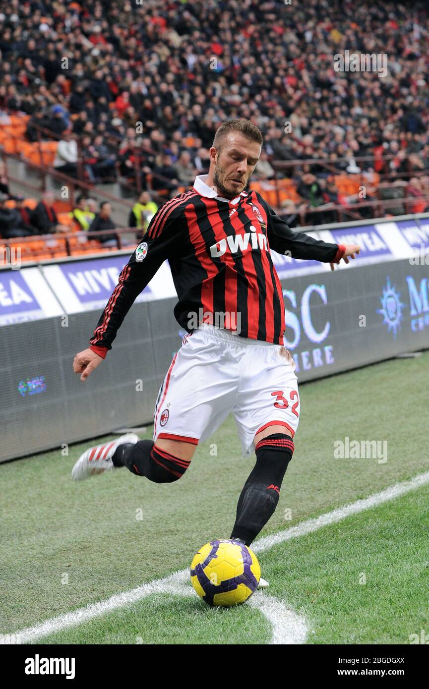 David beckham ac milan atalanta hi-res stock photography and images - Alamy