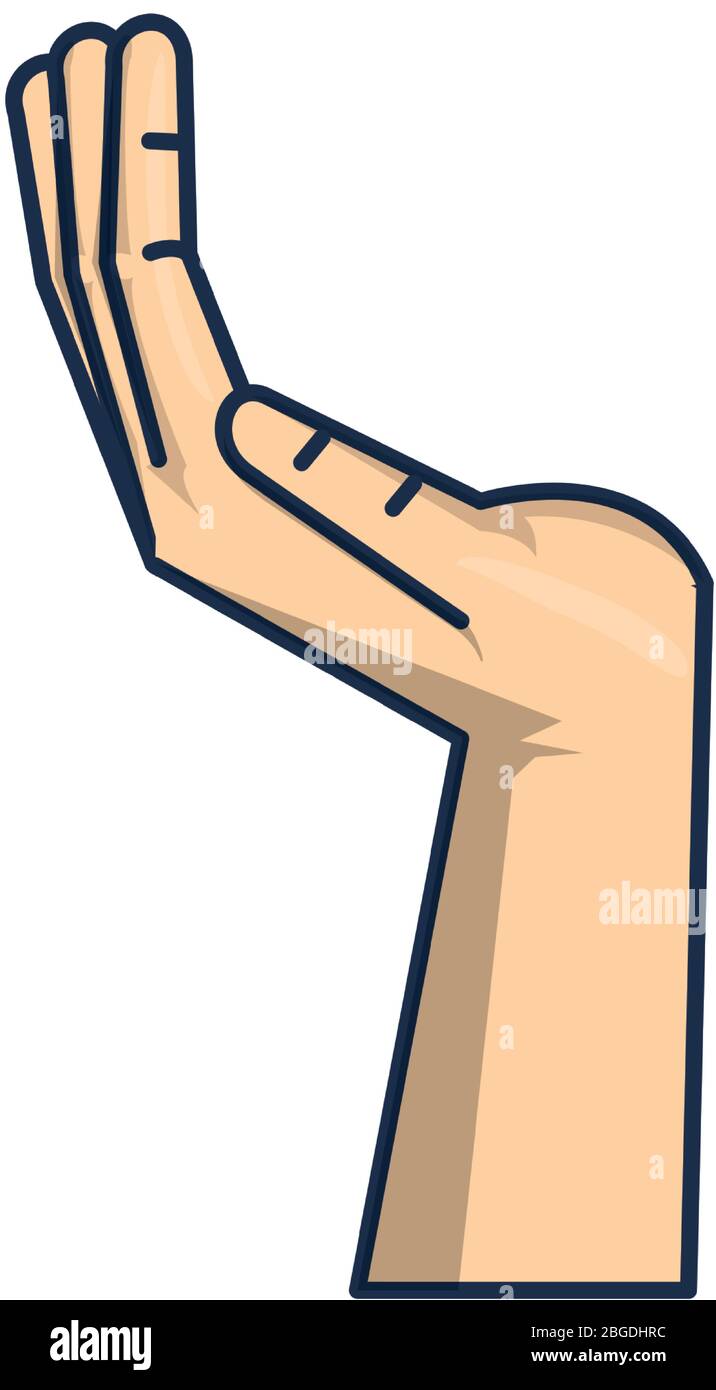 hand human receiving isolated icon Stock Vector Image & Art - Alamy