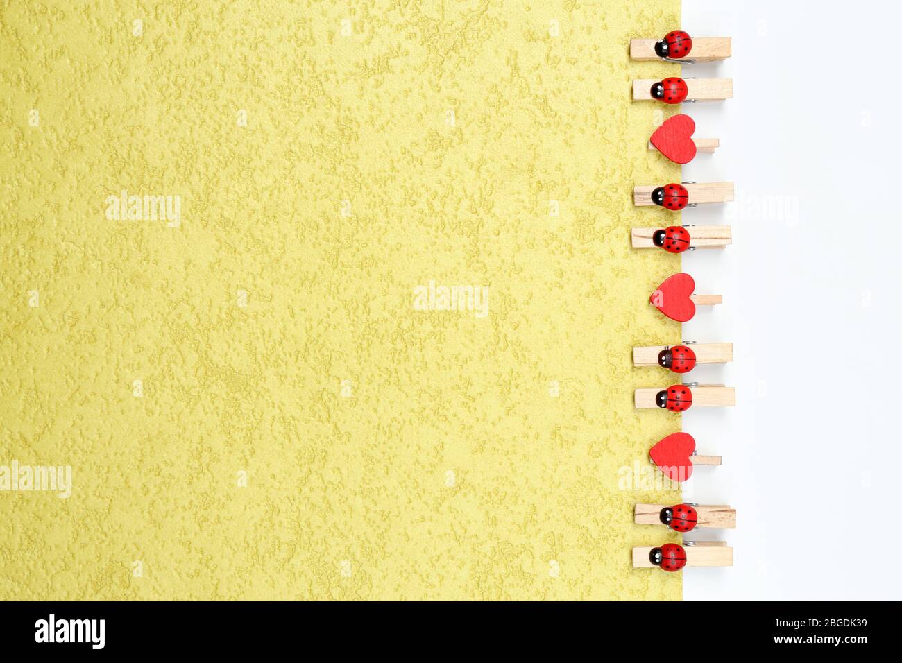 Abstract background with colorful wooden pins and paper Stock Photo - Alamy