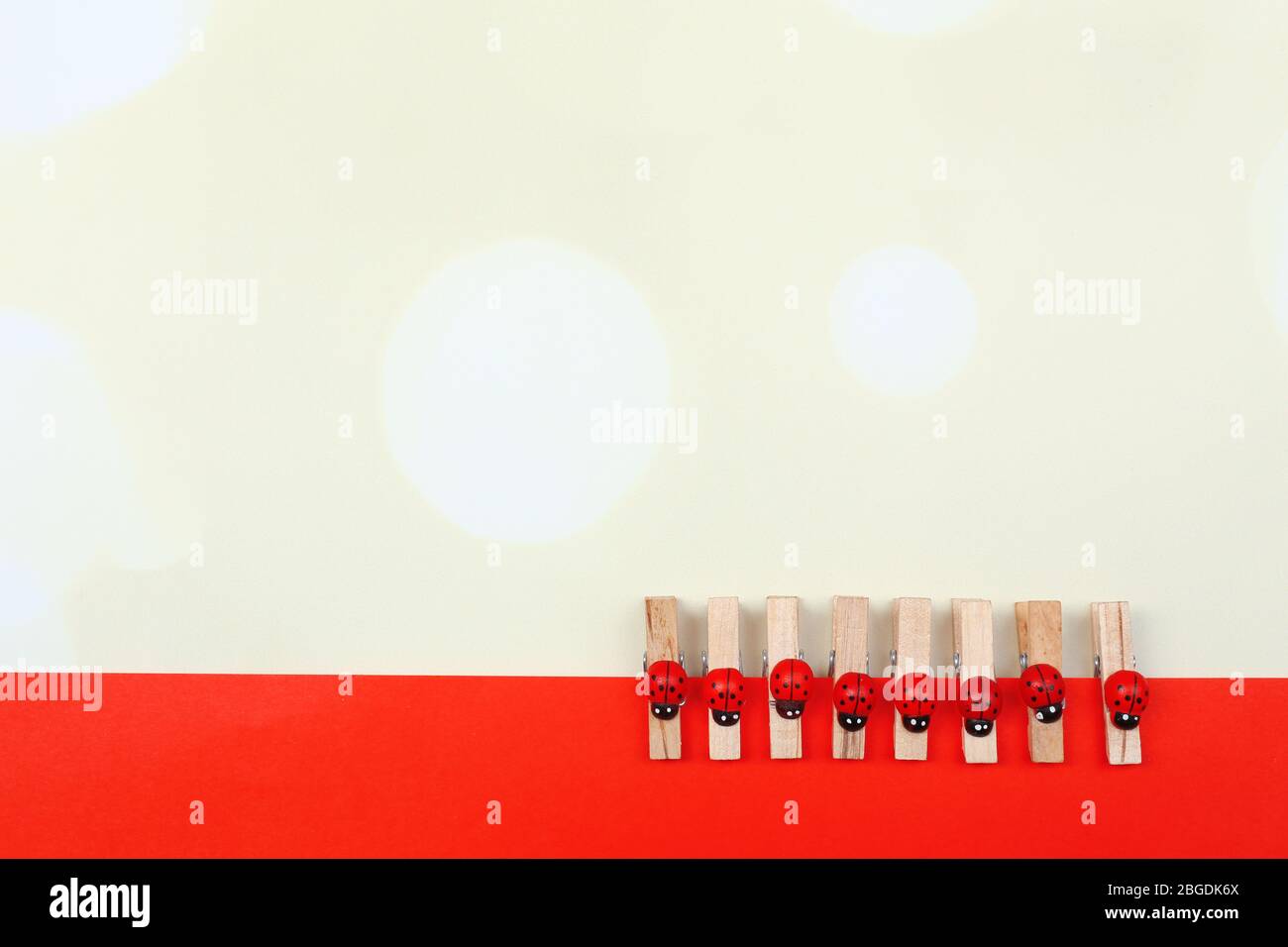 Abstract background with colorful wooden pins and paper Stock Photo - Alamy