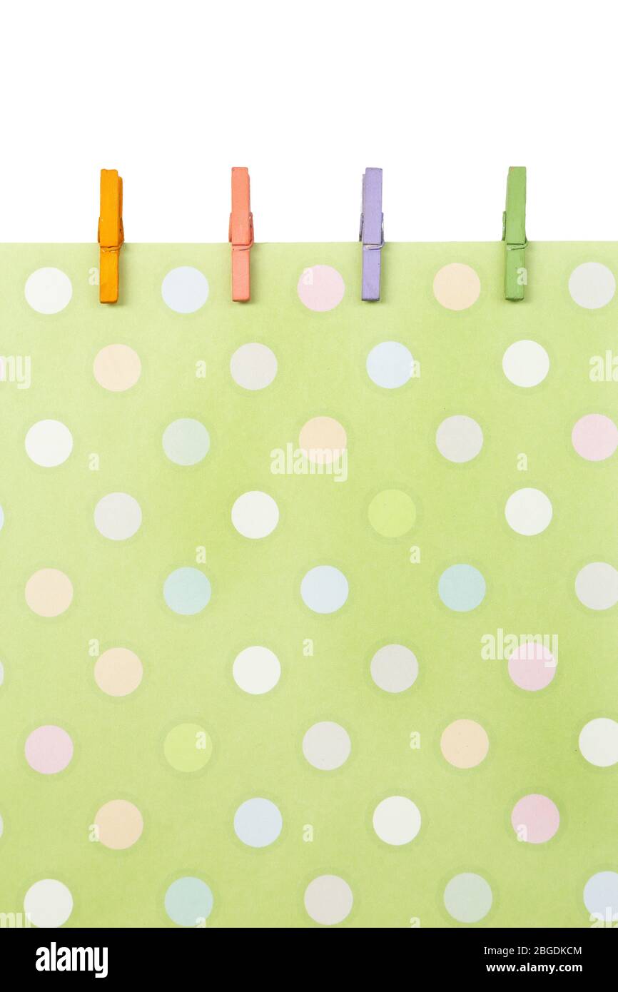 Abstract background with colorful wooden pins and paper Stock Photo - Alamy