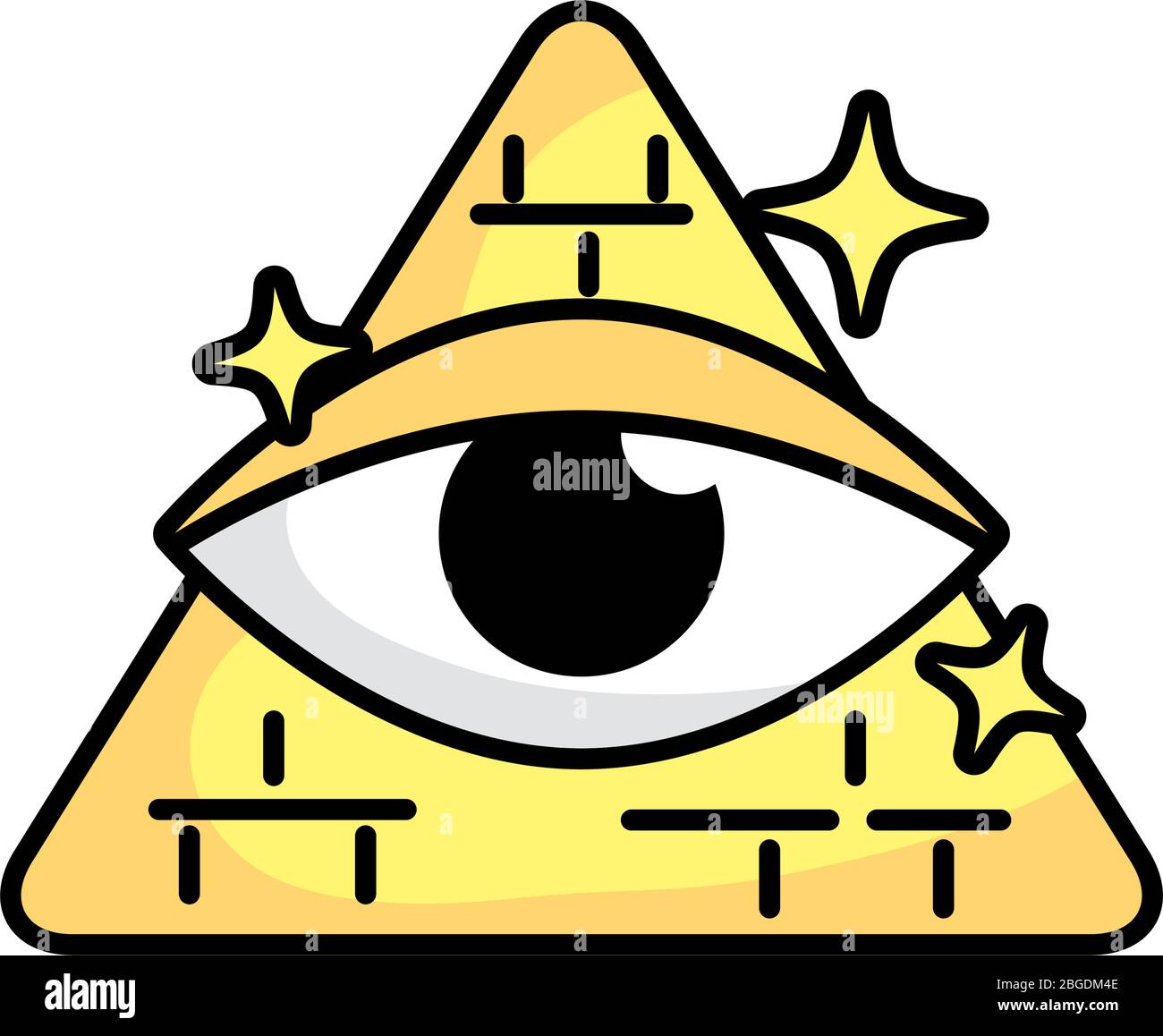 eye in triangle magic sorcery symbol Stock Vector Image & Art - Alamy