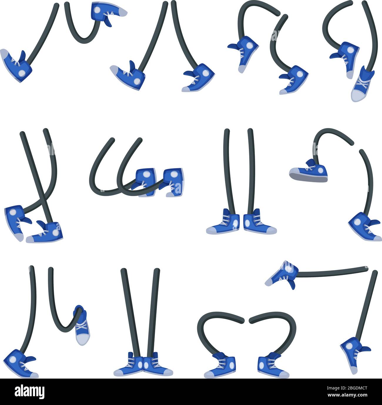 Cartoon running legs hi-res stock photography and images - Alamy