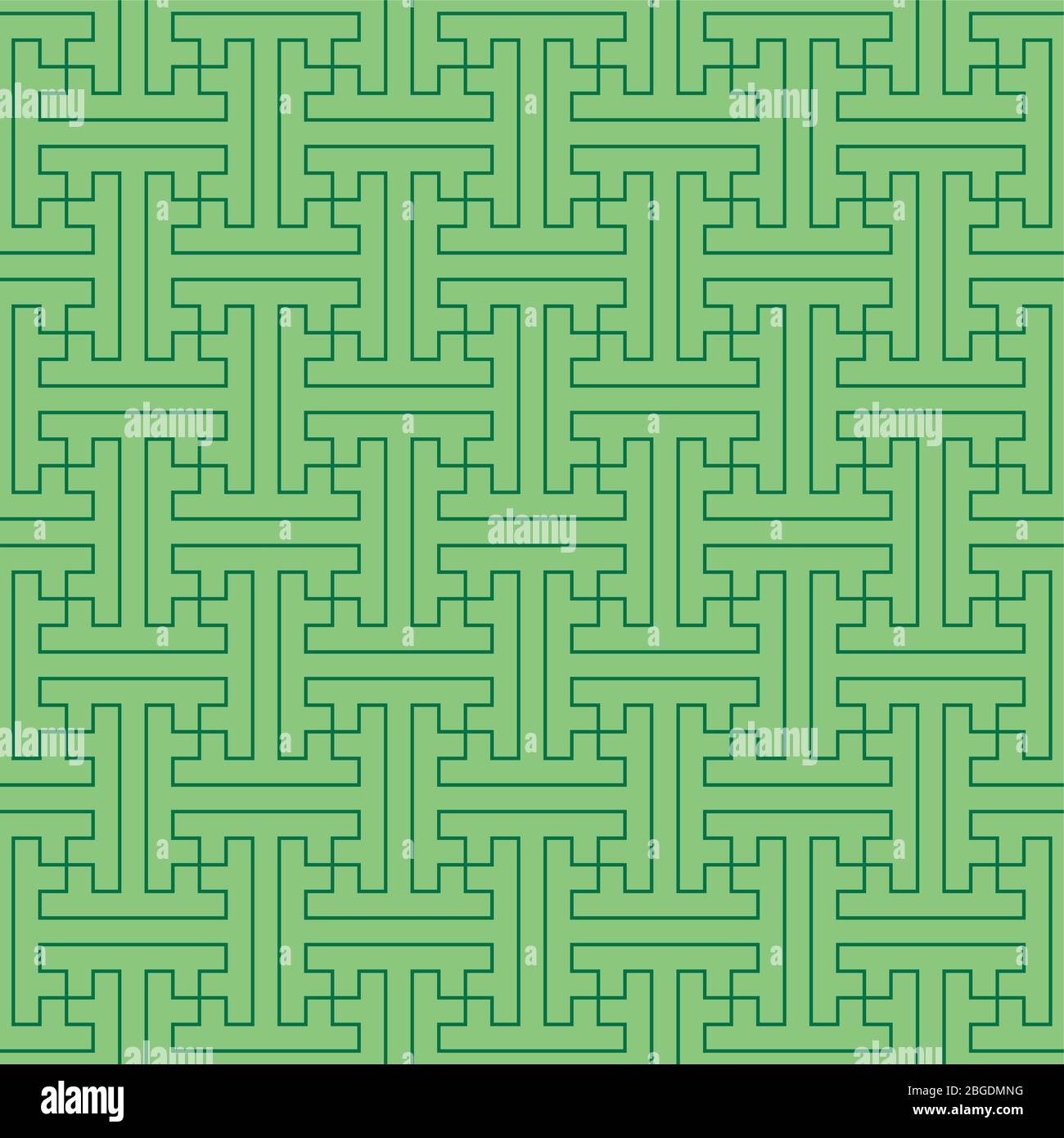 This is a illustration of Seamless Japanese pattern combining T-shaped ...