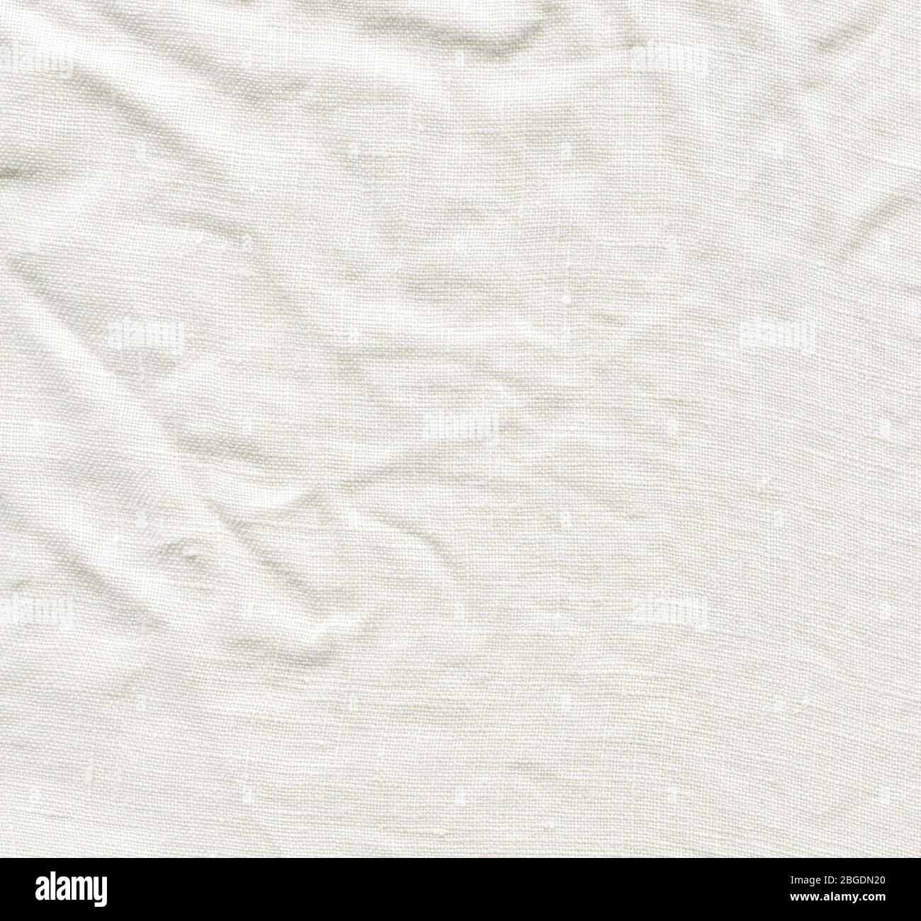 White linen canvas. White fabric texture. Natural linen white ...