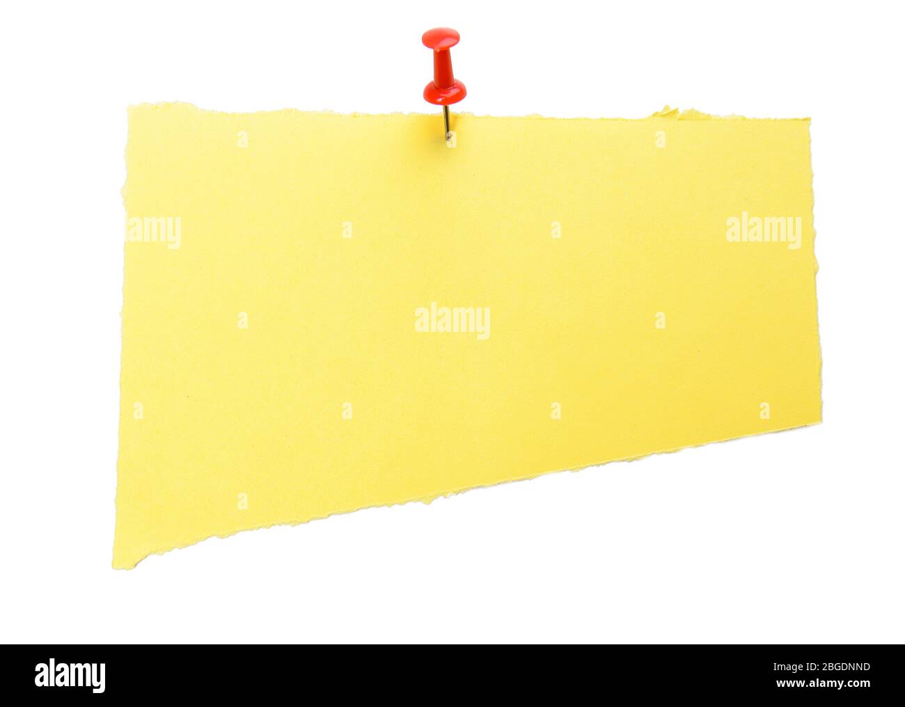 Empty paper sheet isolated on white Stock Photo - Alamy