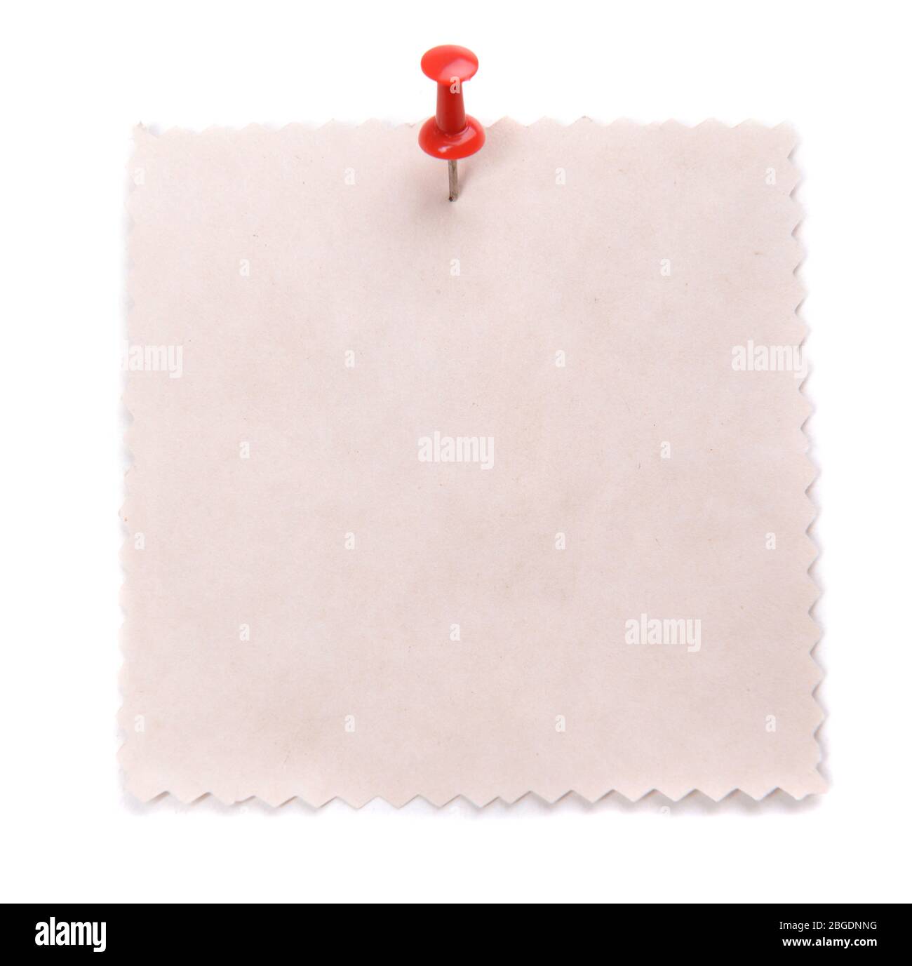 Empty paper sheet isolated on white Stock Photo - Alamy