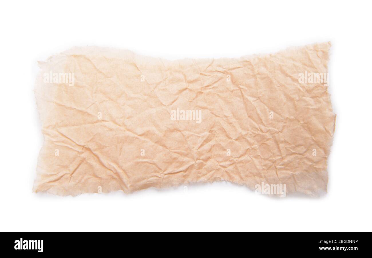 Empty paper sheet isolated on white Stock Photo - Alamy