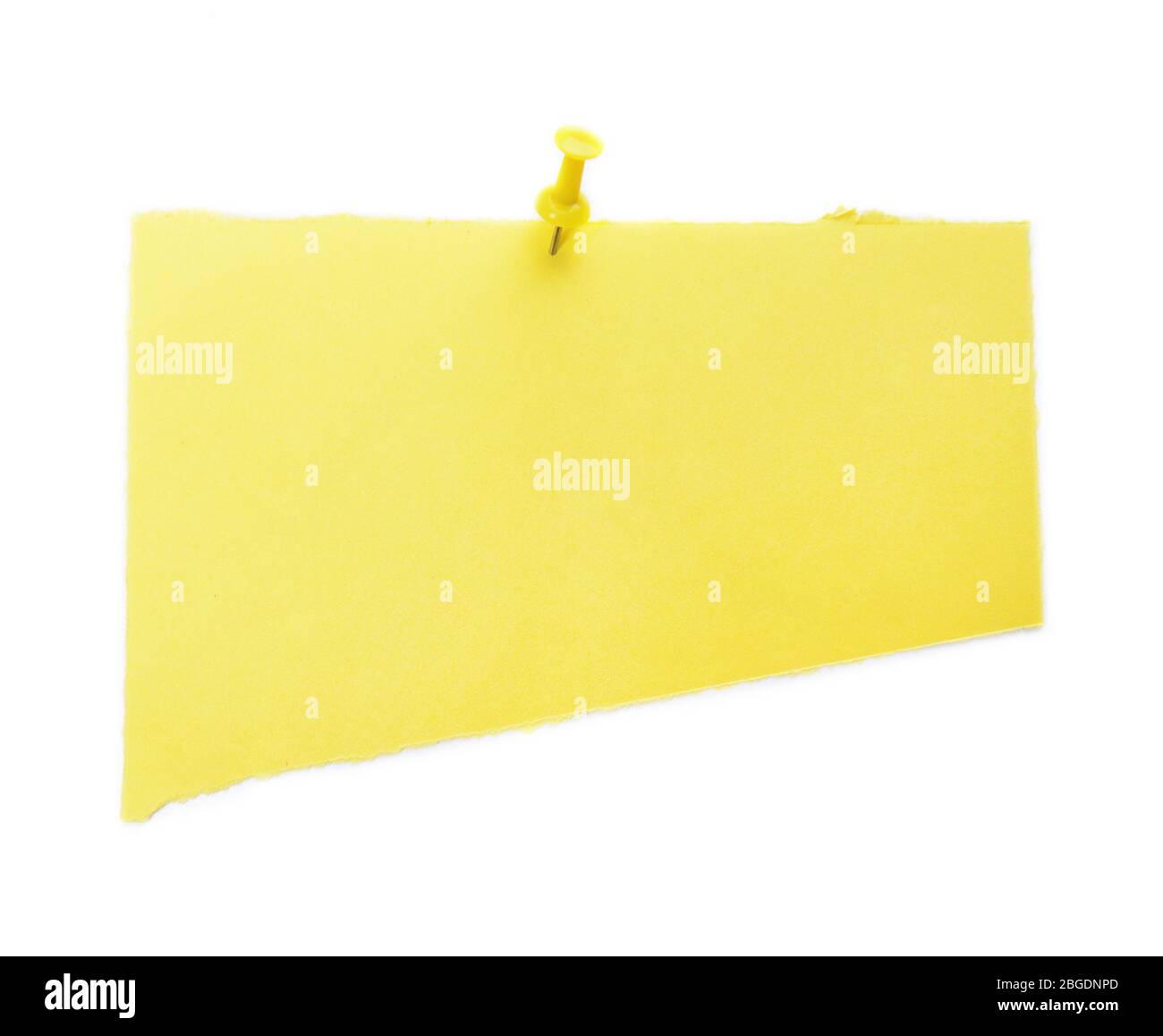 Empty paper sheet isolated on white Stock Photo - Alamy