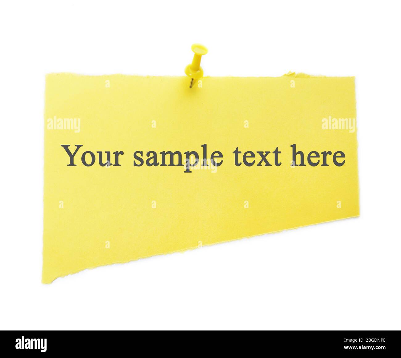 Empty paper sheet isolated on white Stock Photo - Alamy