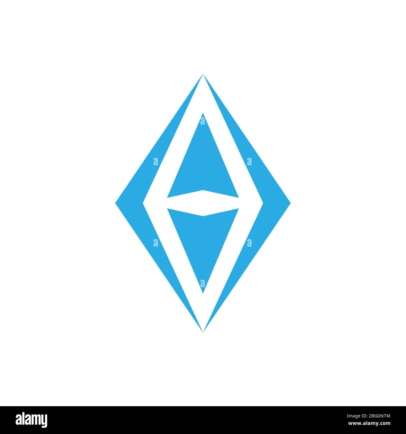 geometric blue diamond logo vector Stock Vector Image & Art - Alamy
