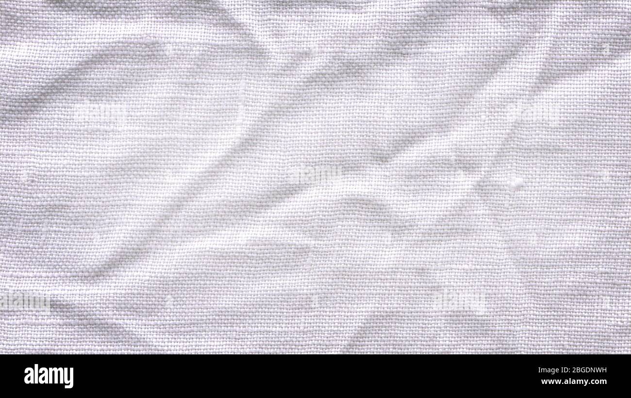 White linen canvas. White fabric texture. Natural linen white ...