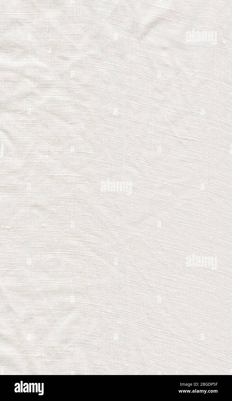White linen canvas. Natural linen white background Stock Photo - Alamy