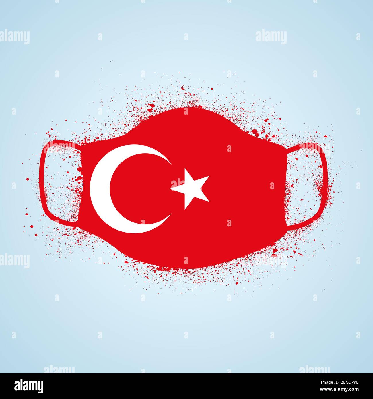 Grunge Turkey safety breathing mask Stock Vector Image & Art - Alamy
