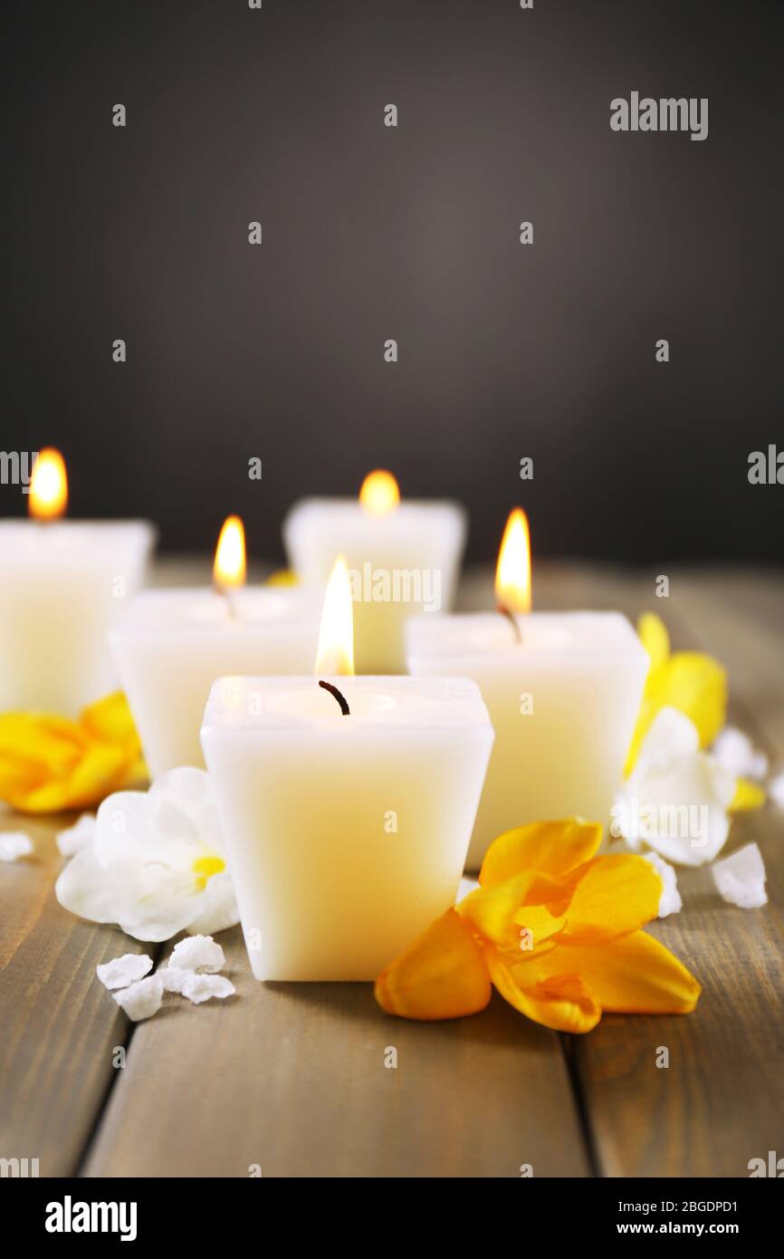 Candles And Flowers Wallpapers