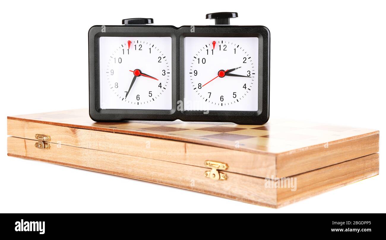 Chess board clock Cut Out Stock Images & Pictures - Alamy