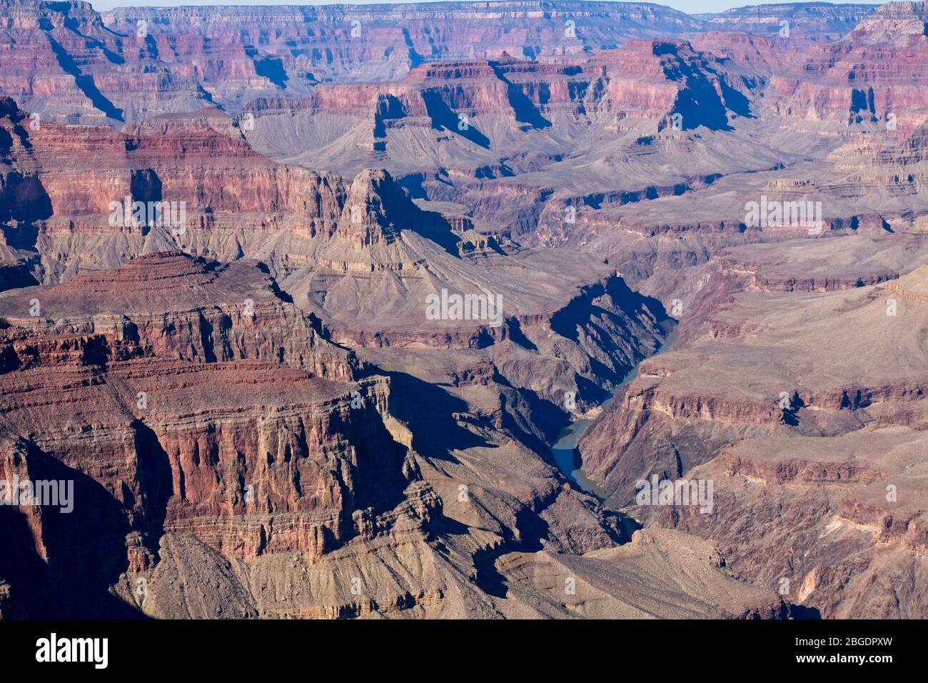 Colorado River deep down the Grand Canyon in Arizona Stock Photo - Alamy