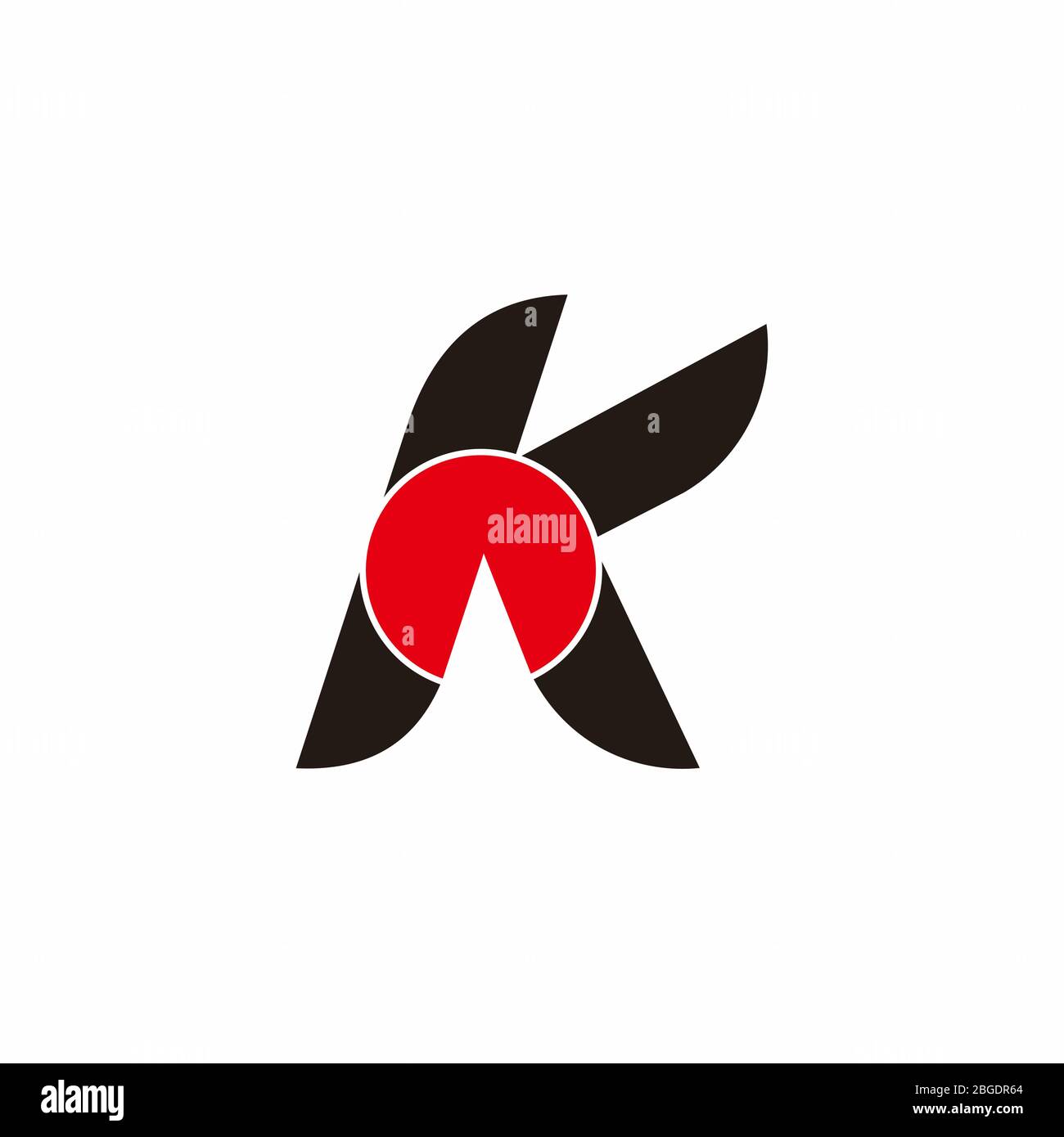 letter k circle geometric motion logo vector Stock Vector Image & Art ...