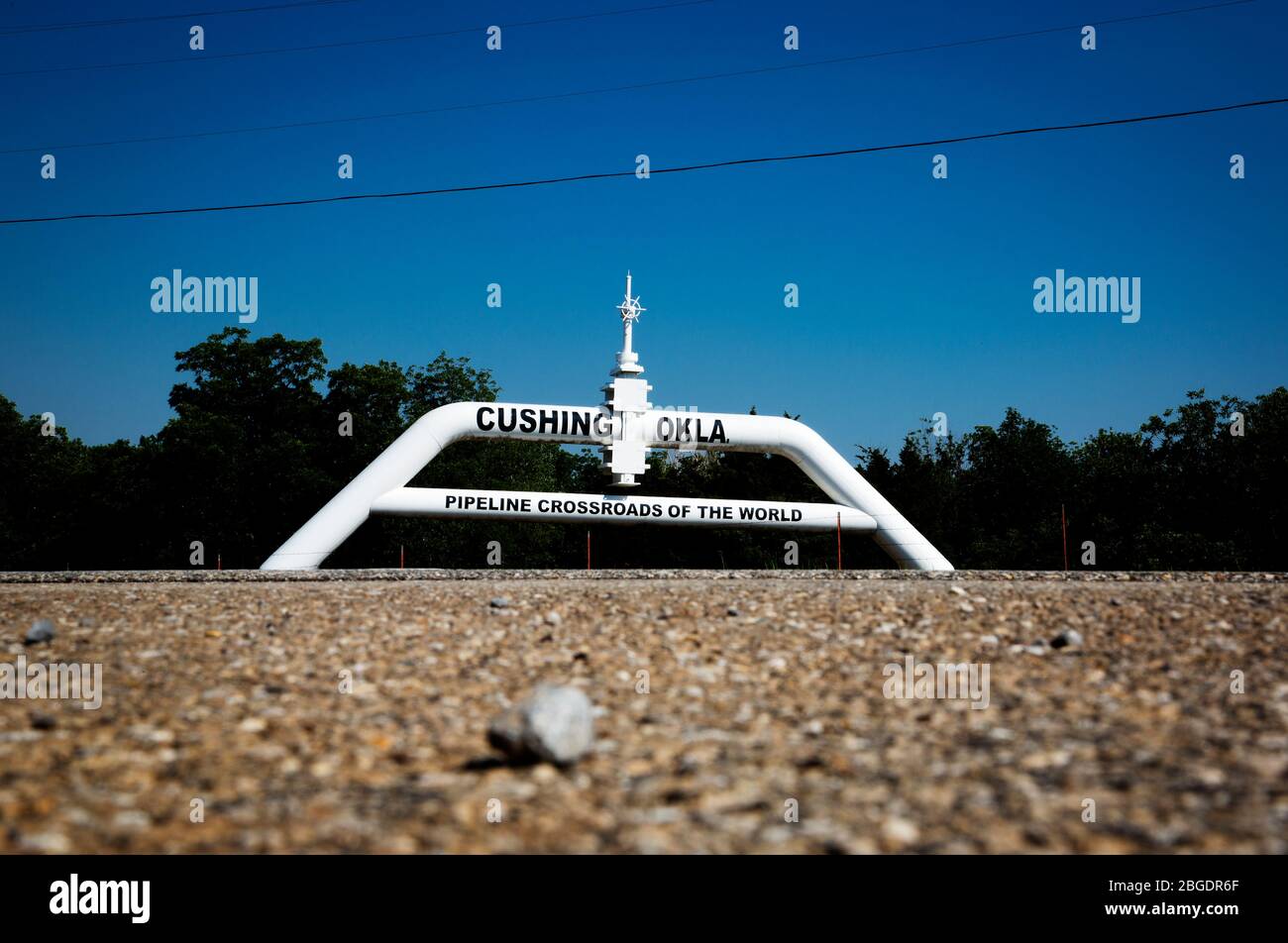 The town of Cushing is the most important pipeline hub in the US ...