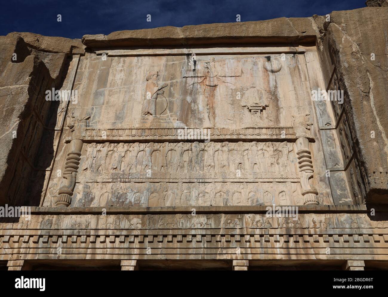 Faravahar also known as Farre Kiy‰ni relief of winged sun symbol of ...