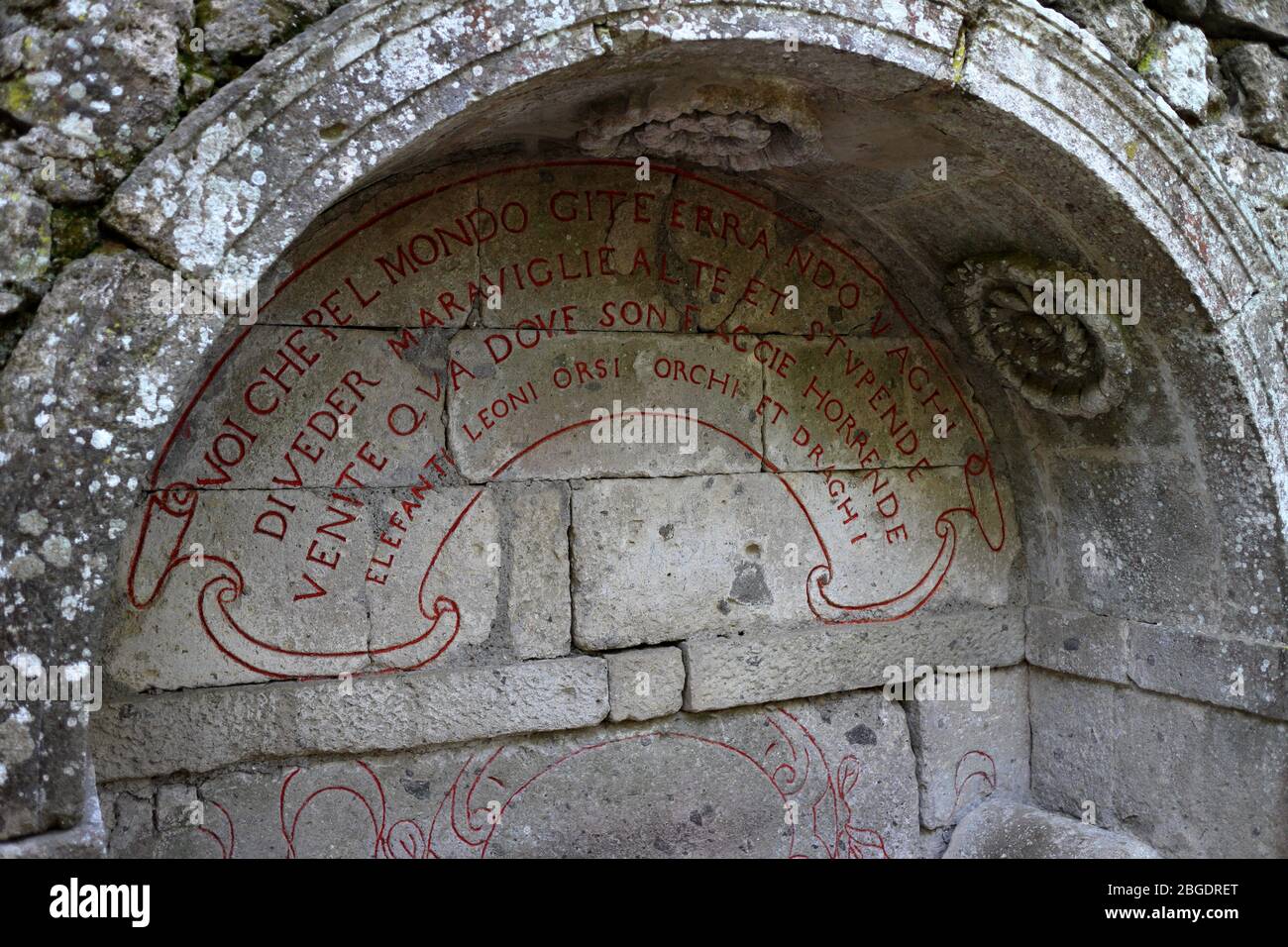 Bomarzo, Italy - 09/30/2017: The famous monster park in the ...