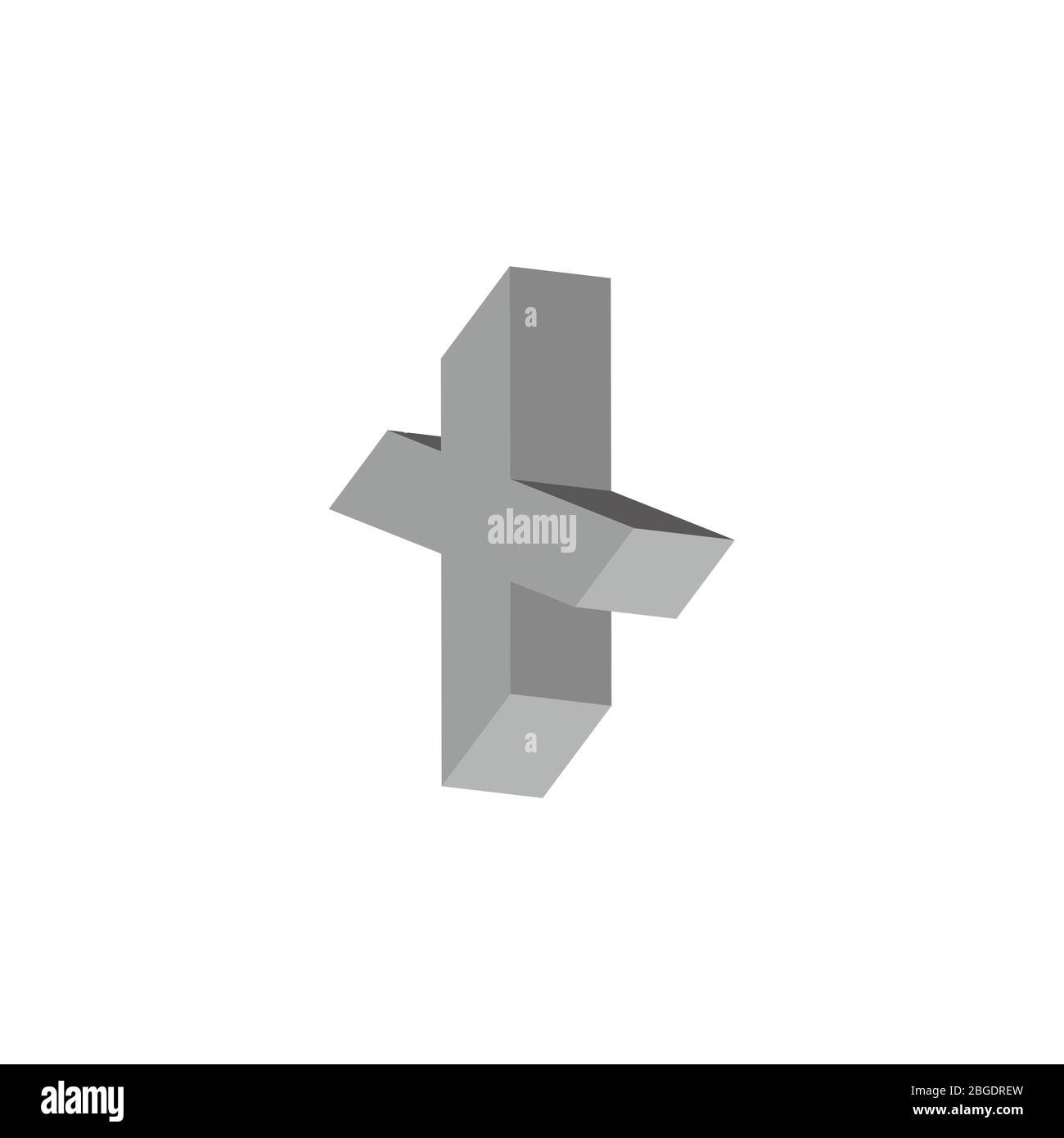 letter x simple 3d gradient shadow symbol decoration vector Stock ...