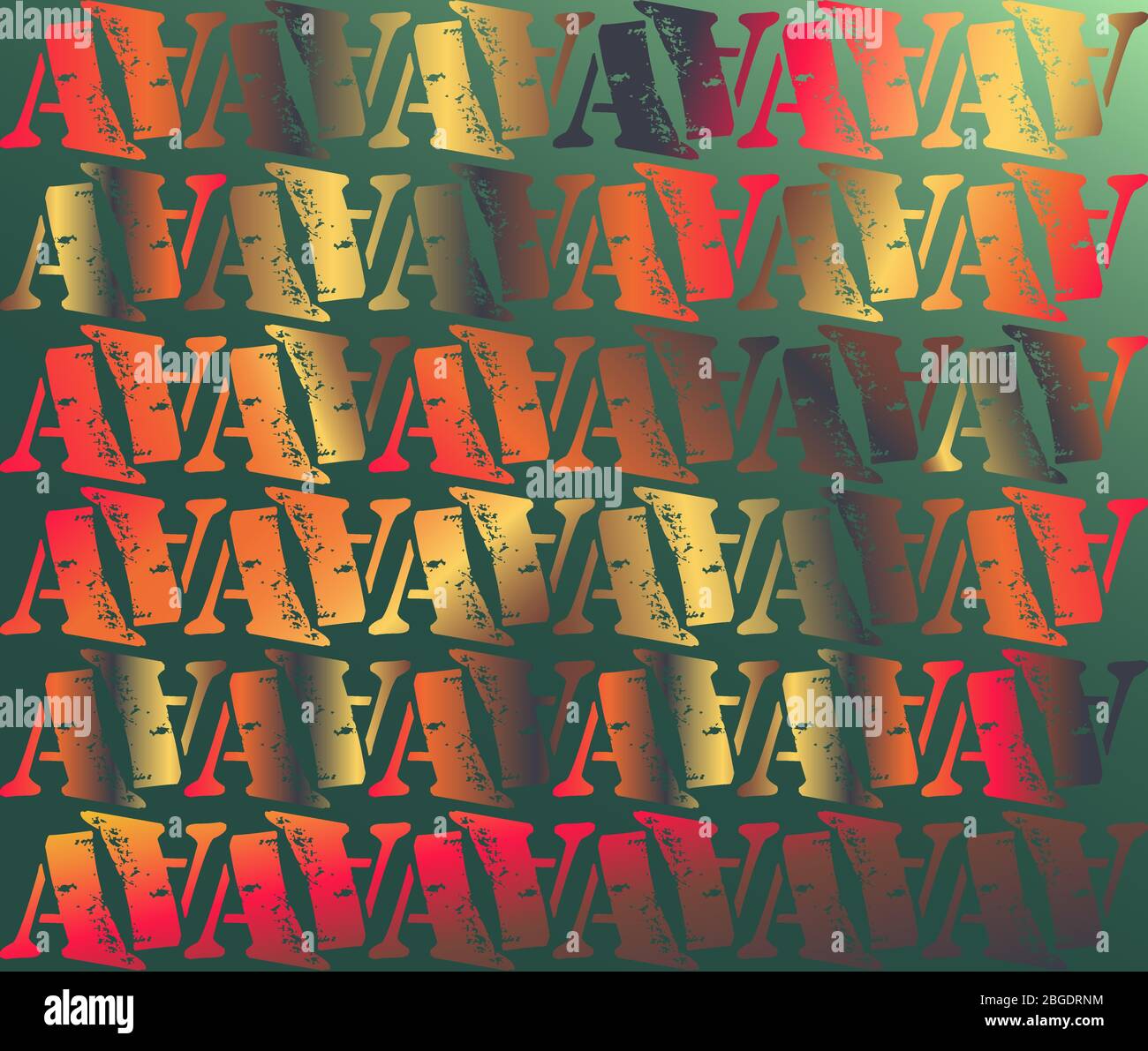 Abstract background from gradient letter A, stylized as a jungle ...