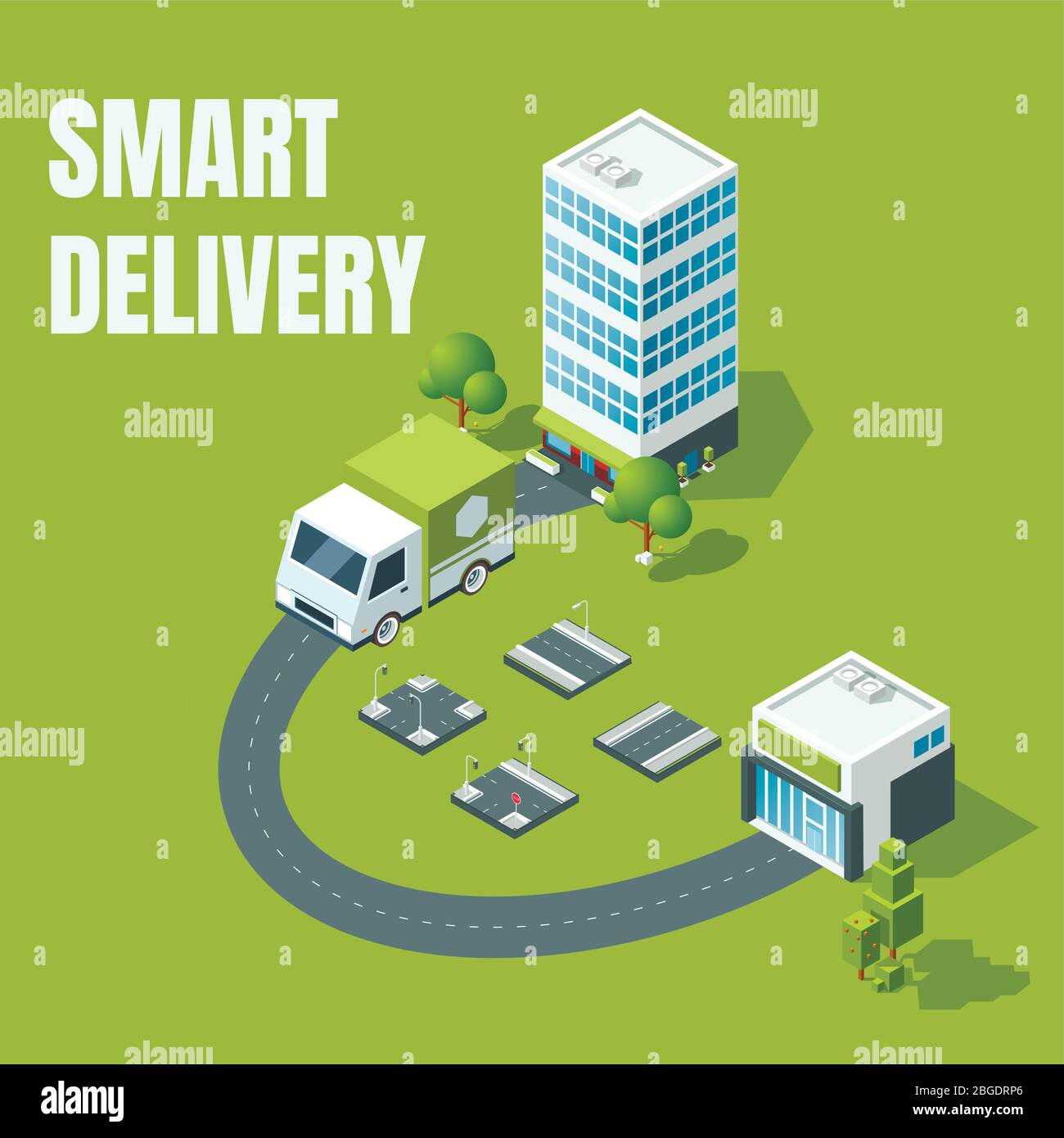 Smart delivery vector concept Stock Vector Image & Art - Alamy