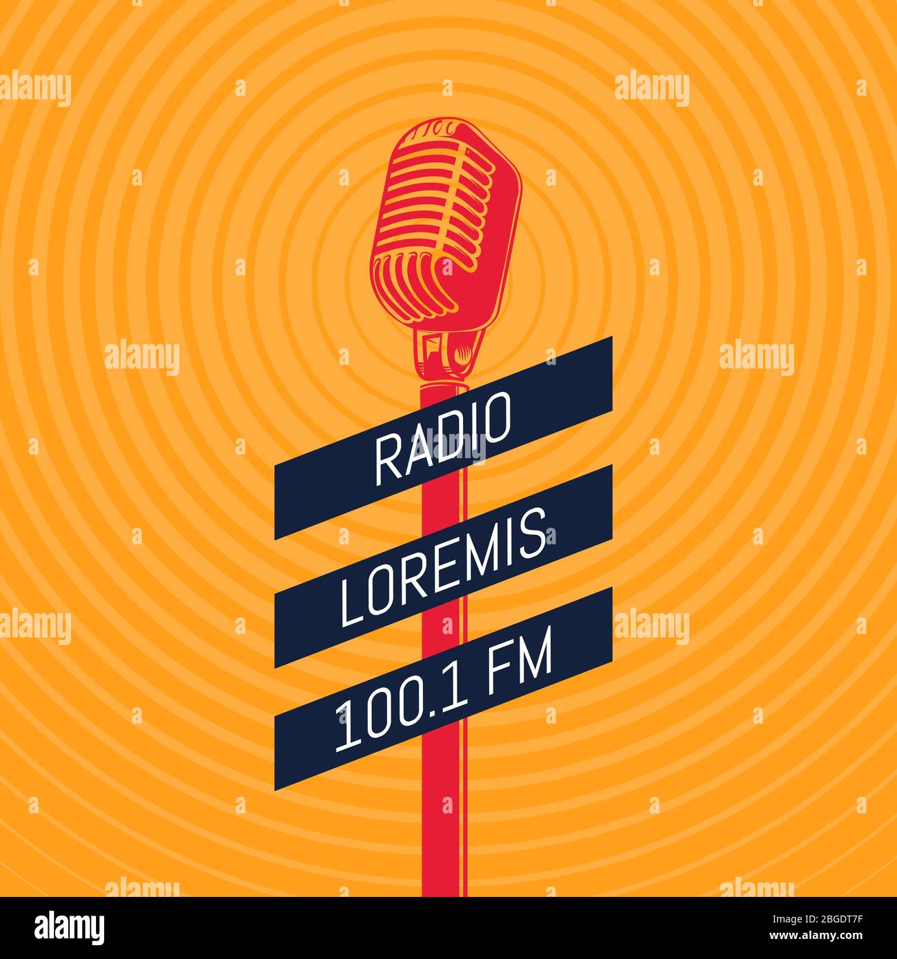 Radio illustration hi-res stock photography and images - Alamy
