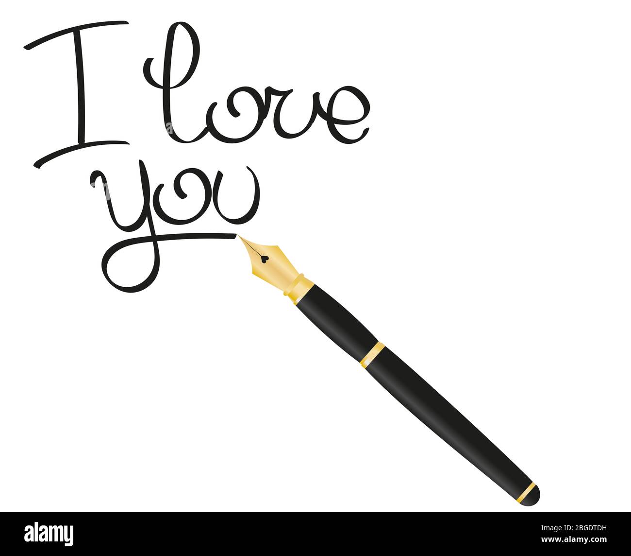 Handwritten letter in fountain pen hi-res stock photography and images ...