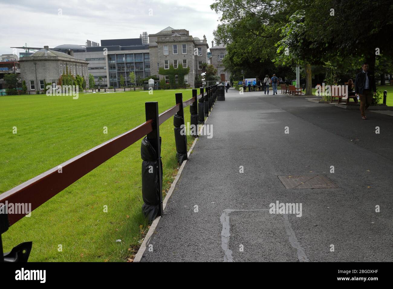 Dublin, Ireland - 06/27/2016: The Trinity College complex in Dublin ...