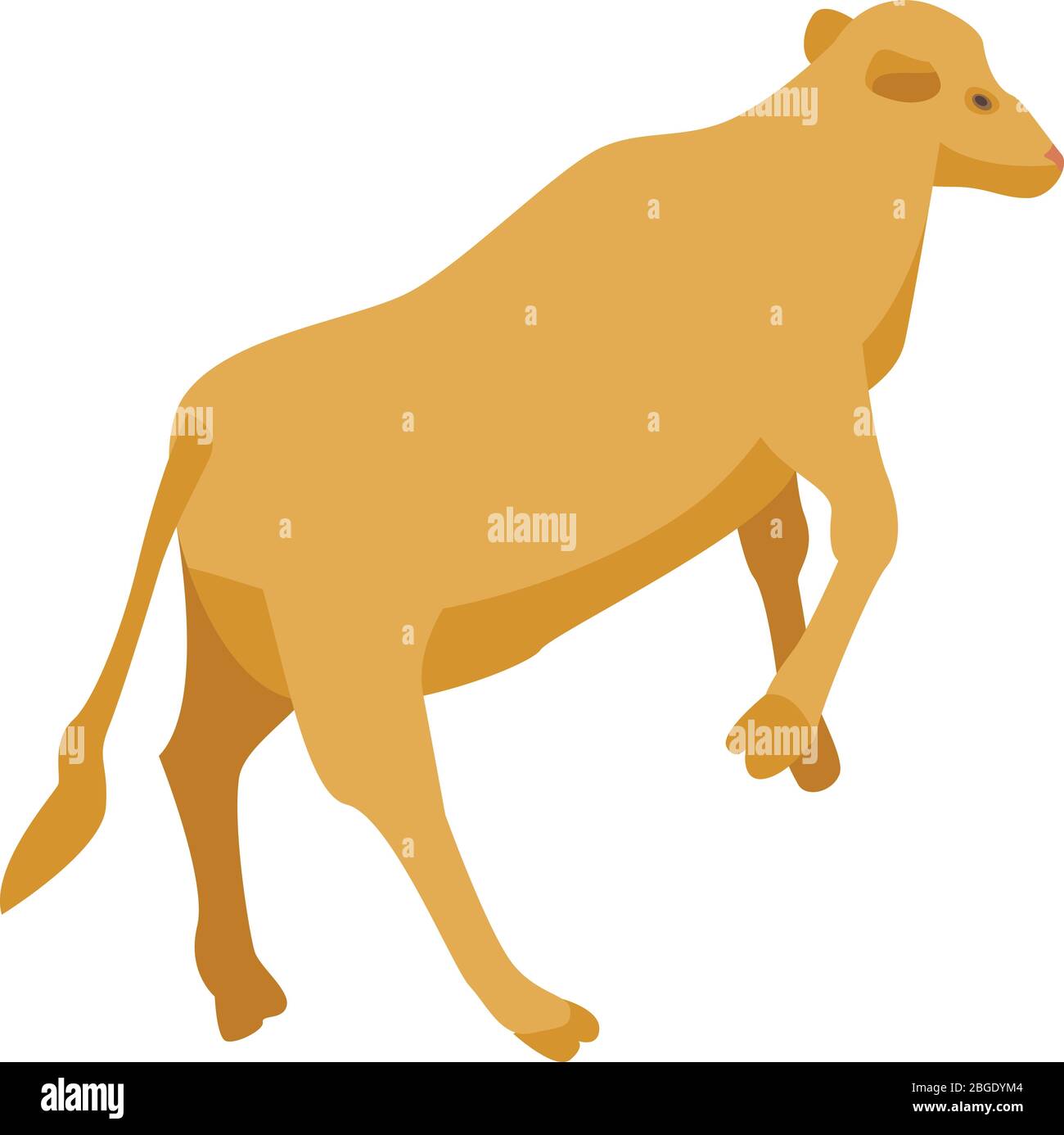Farm cow icon, isometric style Stock Vector Image & Art - Alamy