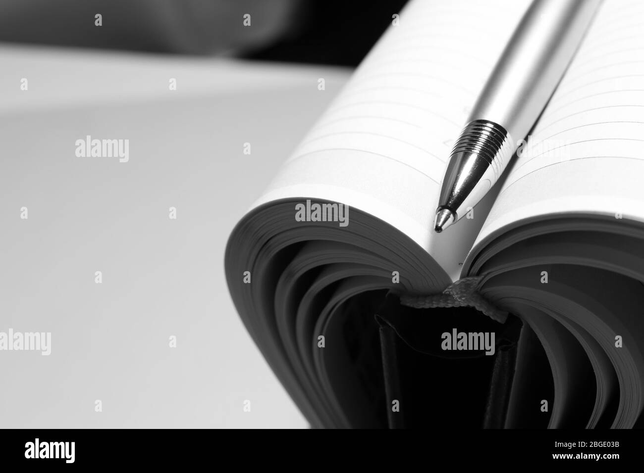 Close up open book on Black and White Stock Photos & Images - Alamy
