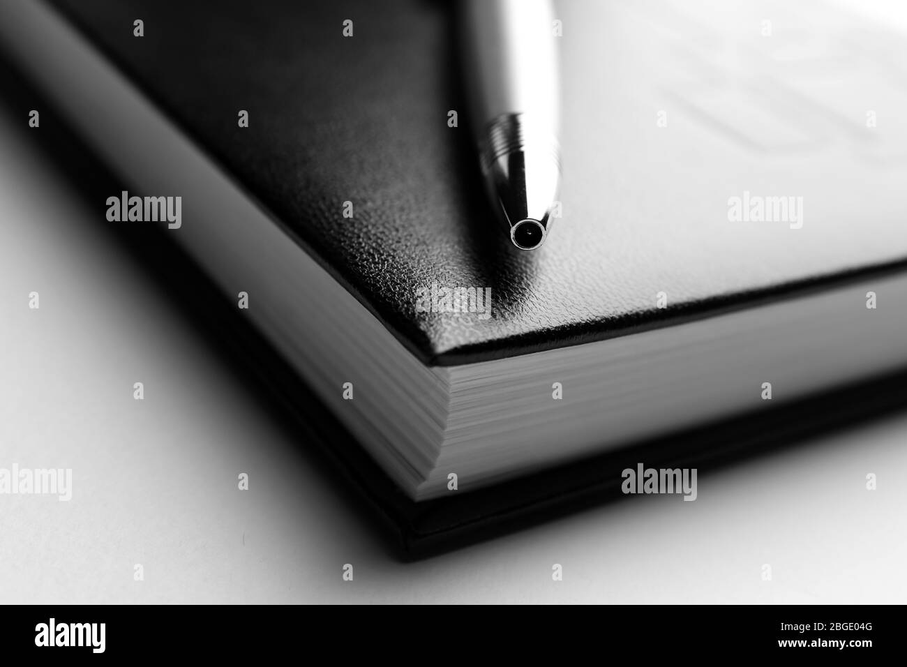 Black notebook book pen ballpen hi-res stock photography and images - Alamy