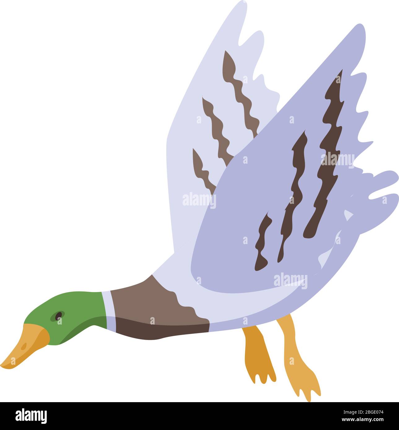 Flying mallard silhouette Cut Out Stock Images & Pictures - Alamy