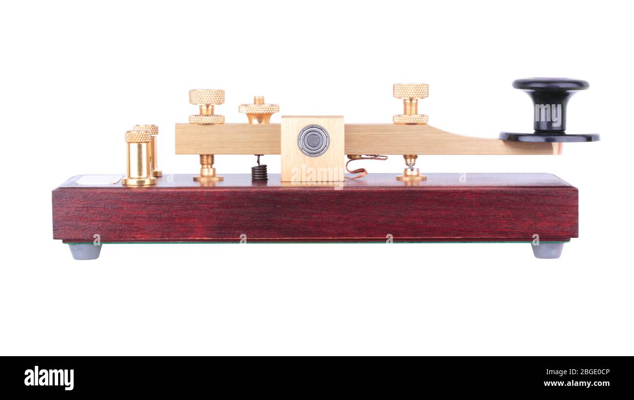 Morse Key Isolated Stock Photo - Alamy