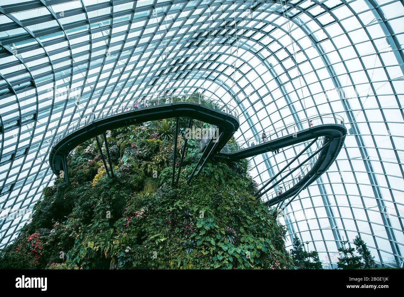 Singapore, Oct 2019: Cloud Forest Dome Conservatory at Gardens by the ...