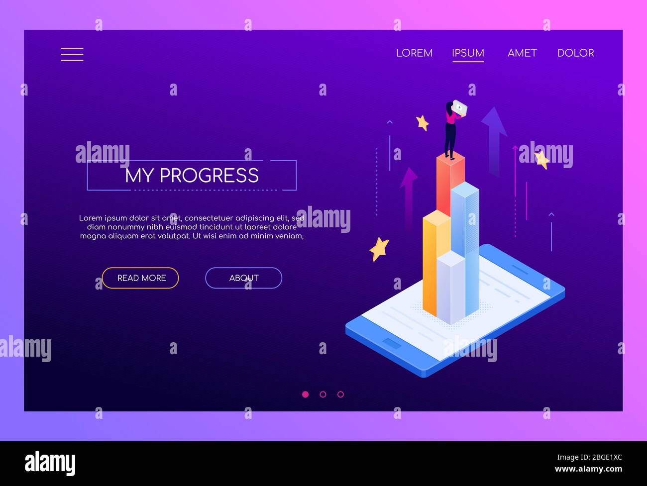 Modern progress Stock Vector Images - Alamy