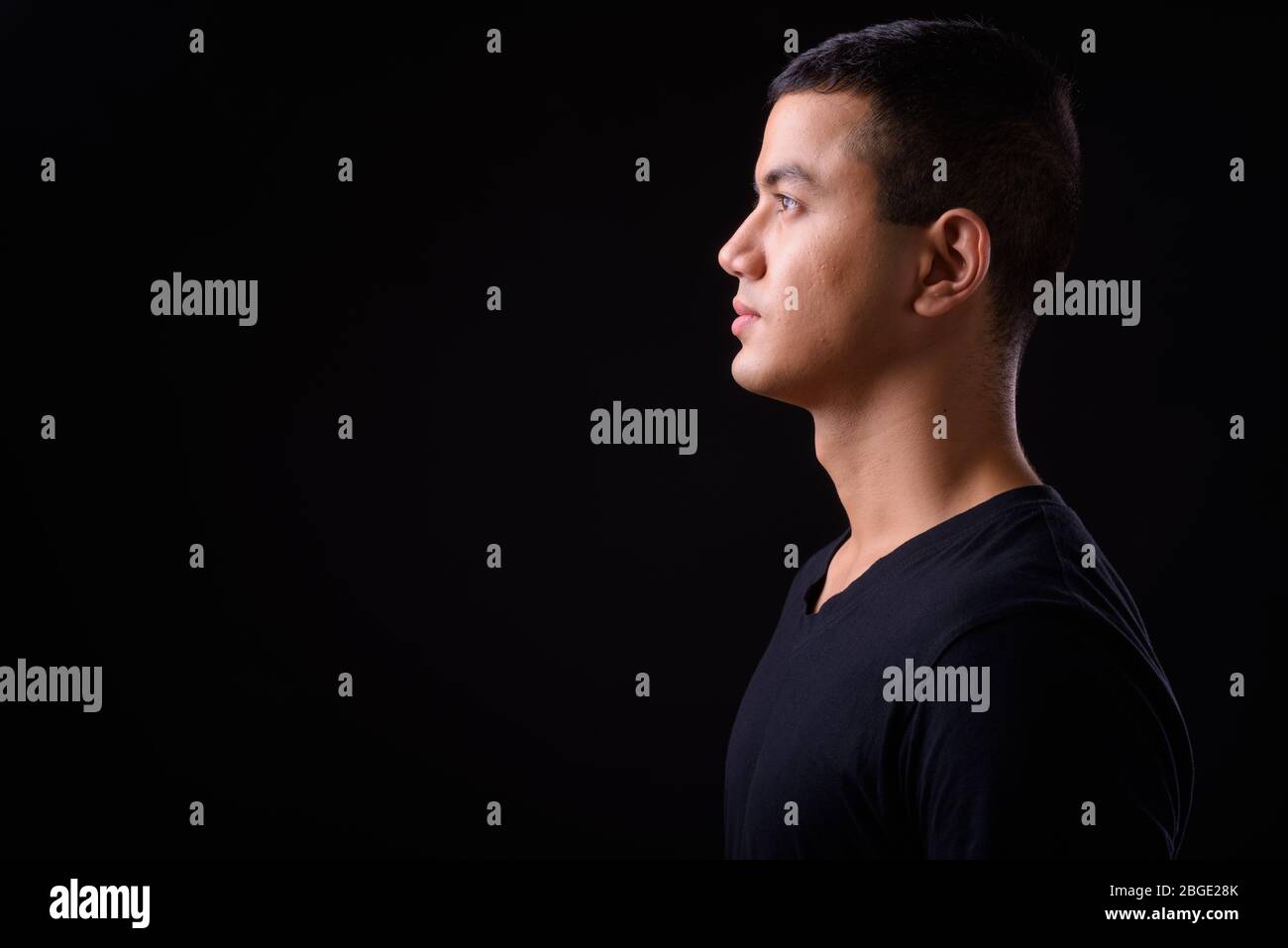 Thai man profile hi-res stock photography and images - Alamy